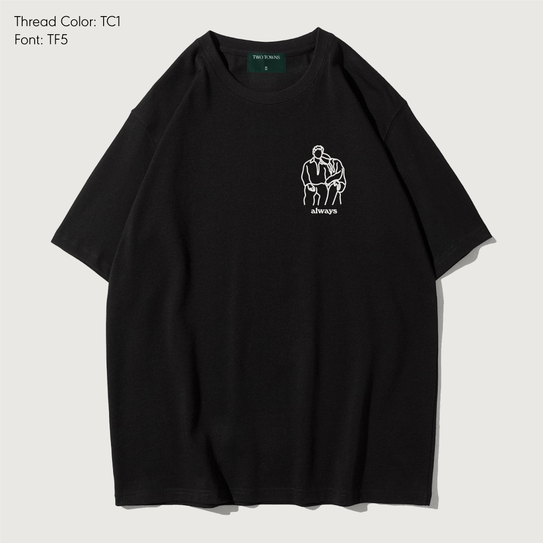 Personalised Photo Outline Tee – Two Towns Apparel
